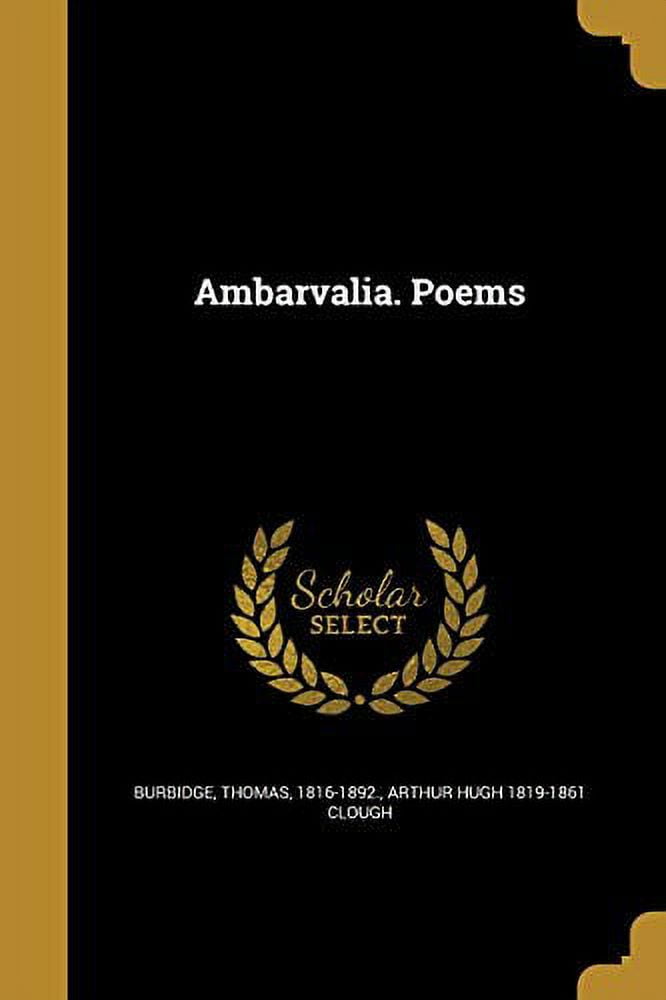 Ambarvalia. Poems (Paperback) - Walmart.com