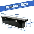 60x12x14 Inch Heavy Duty Aluminum Truck Bed Tool Box Low Profile ...