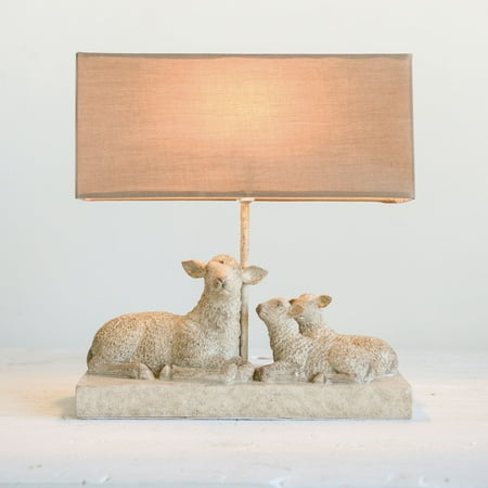 3R Studios 14 in. Resin Sheep Table Lamp - Walmart.com
