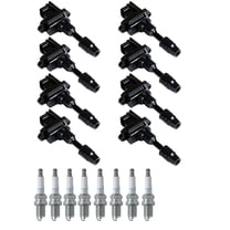 Set of 6 ISA Ignition Coils and 6 NGK Spark Plugs Compatible with 2002 ...