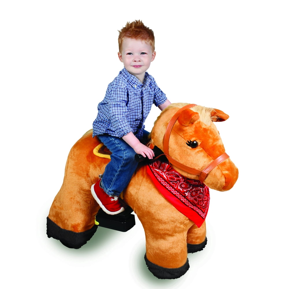 6V Plush Pony Ride On - Walmart.com - Walmart.com