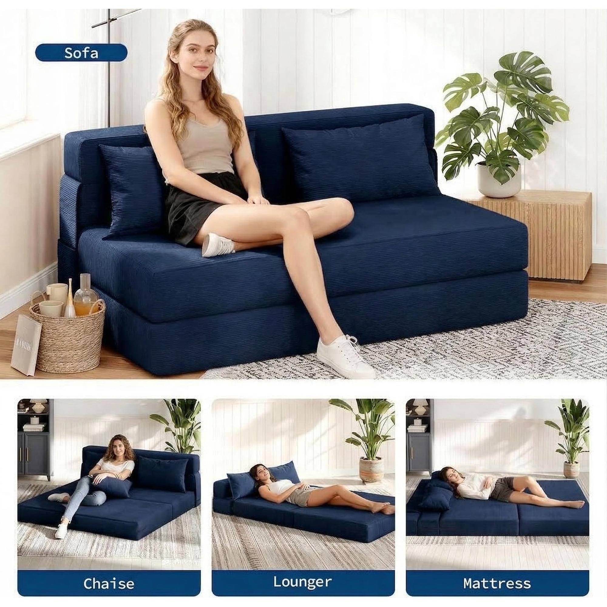 Click here for Twister. Ck Space-Saving 4-In-1 Folding Sofa Chair... prices