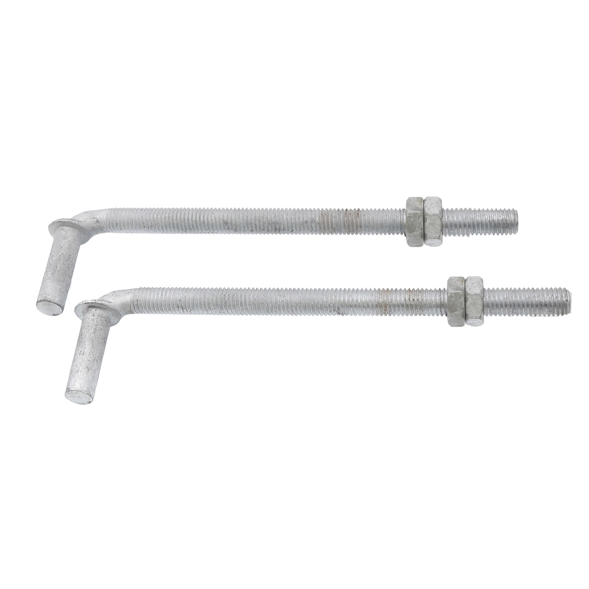 Plum Fittings J-Bolt Post Hinge 5/8" x 10"- Male J Bolts with Nuts ...