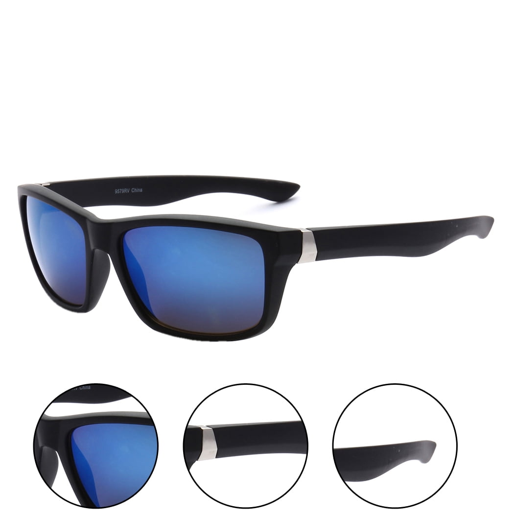 MLC Eyewear Sporty Retro Durable Full Frame Retro Horn Rimmed ...