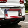 American Flag License Plate Frame, 12x5.9in Liberty Bell Design ...