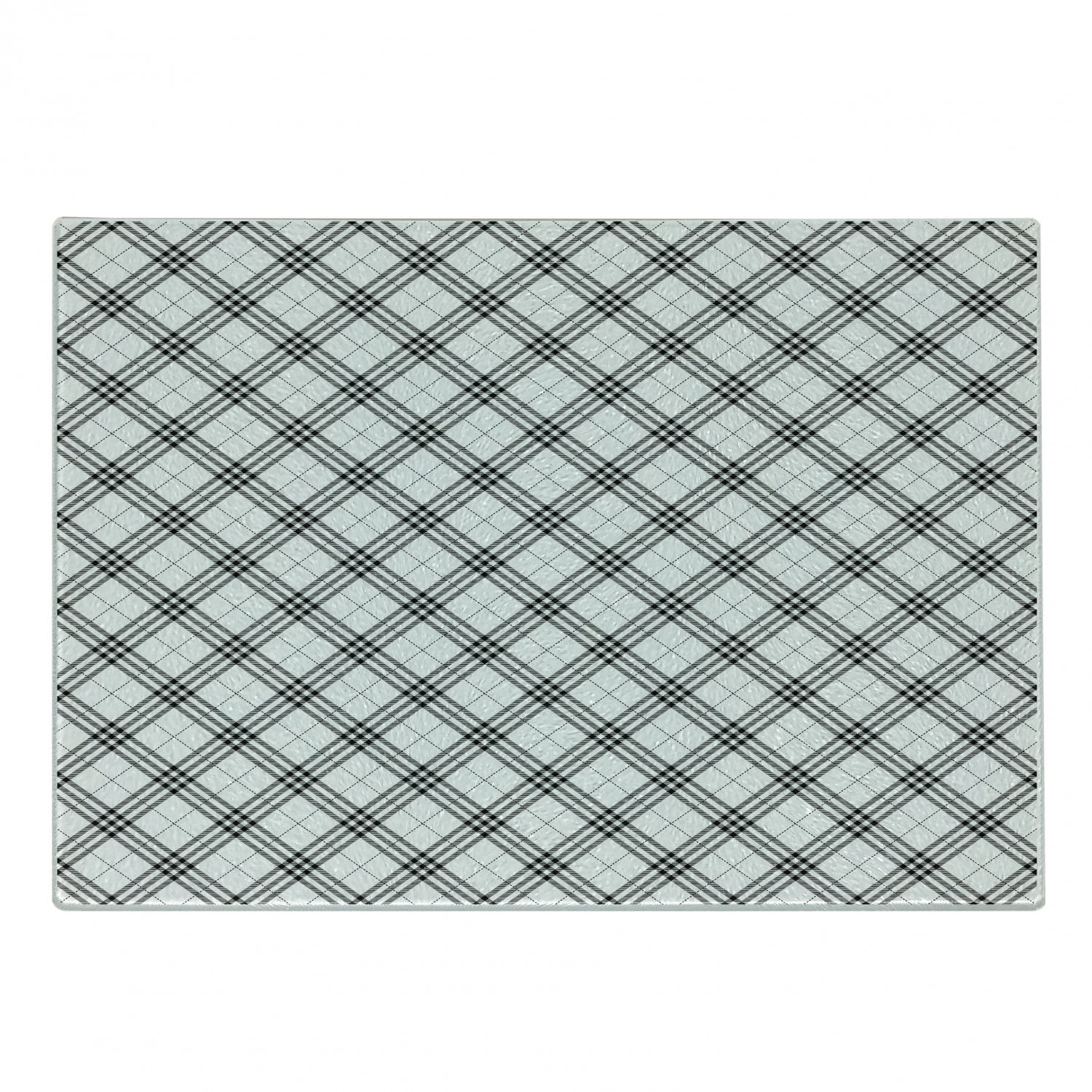 Geometric Cutting Board, Fashion Style Textured Diagonal Scottish Irish ...