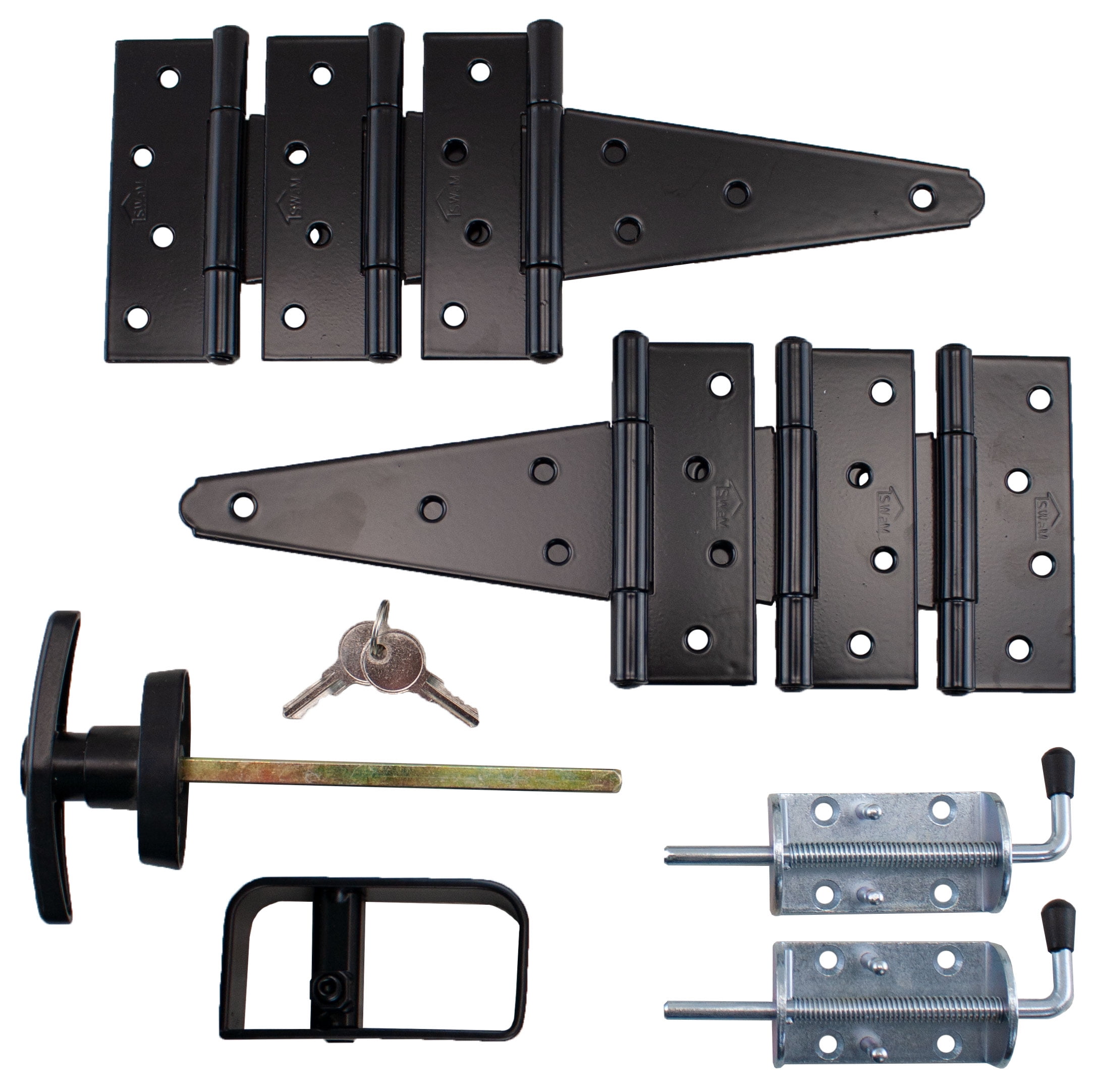 Shed Windows and More Shed Double Door Hardware Kit, 6" Hinges, T ...