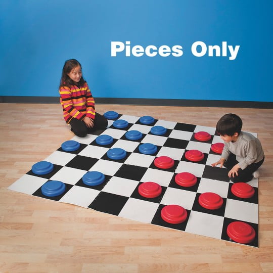 Jumbo Checker Pieces (Pack of 24) - Walmart.com