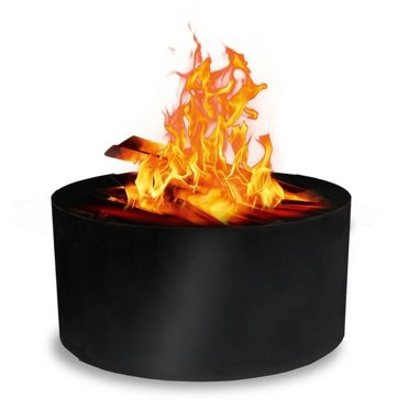 Free Shipping! 30in. Galvanized Round Fire Ring - Walmart.com