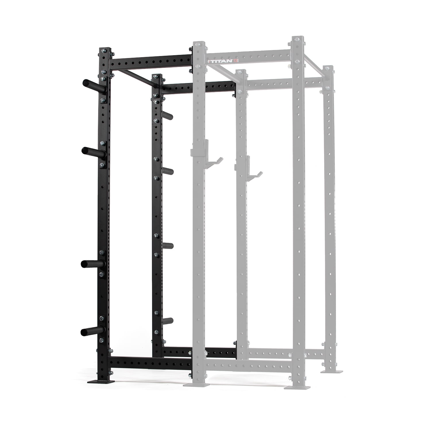 Titan Fitness T-3 Series Black Tall 24in Depth Power Rack Extension Kit ...