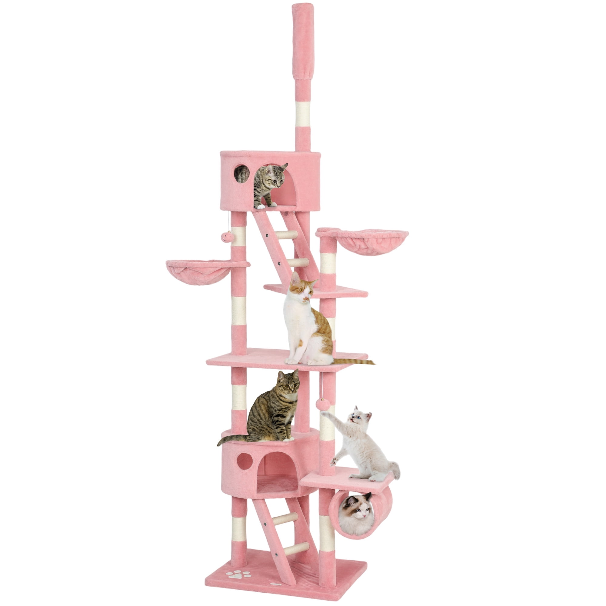 Click here for Pawhut 94-102 Huge Cat Tree Ceiling High Cat Tower... prices