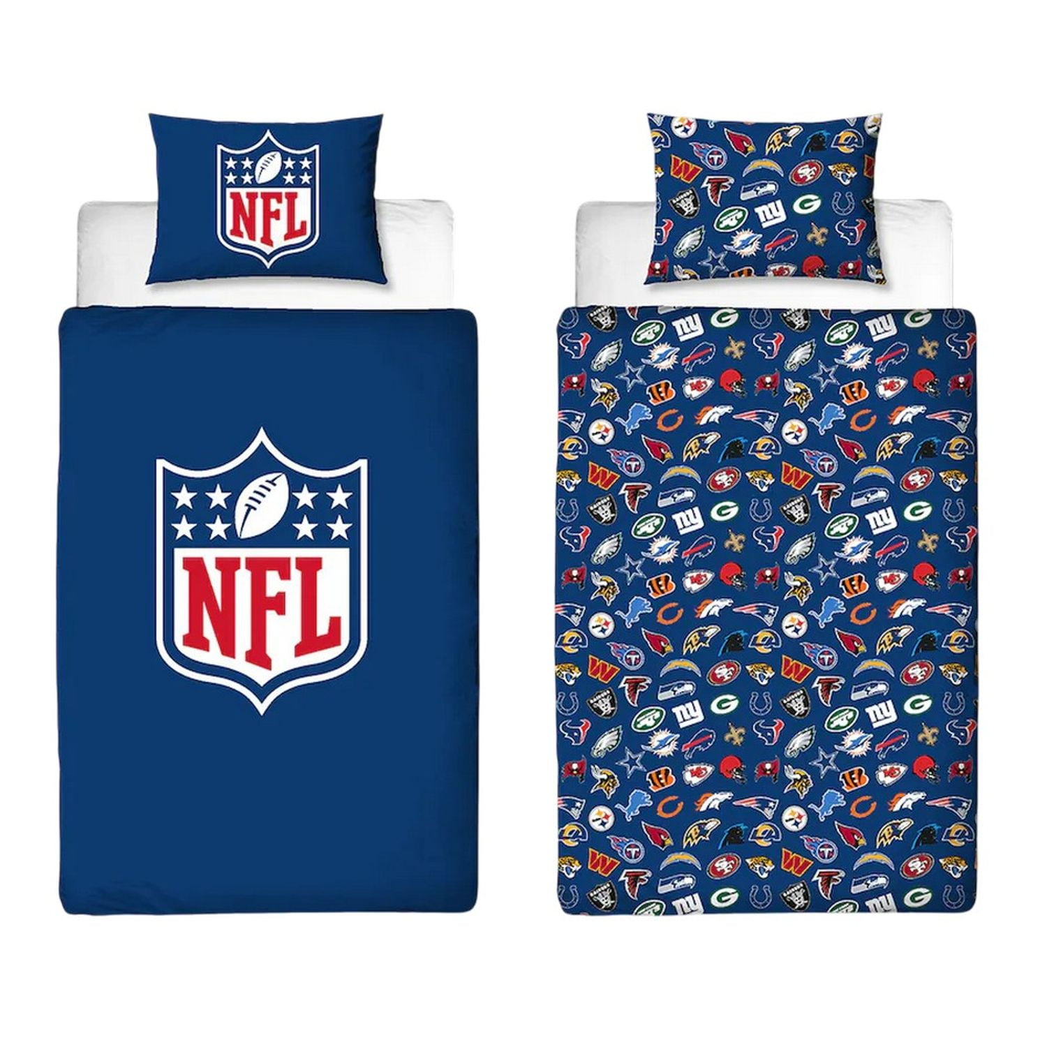 Click here for Nfl Logo Reversible Duvet Set prices