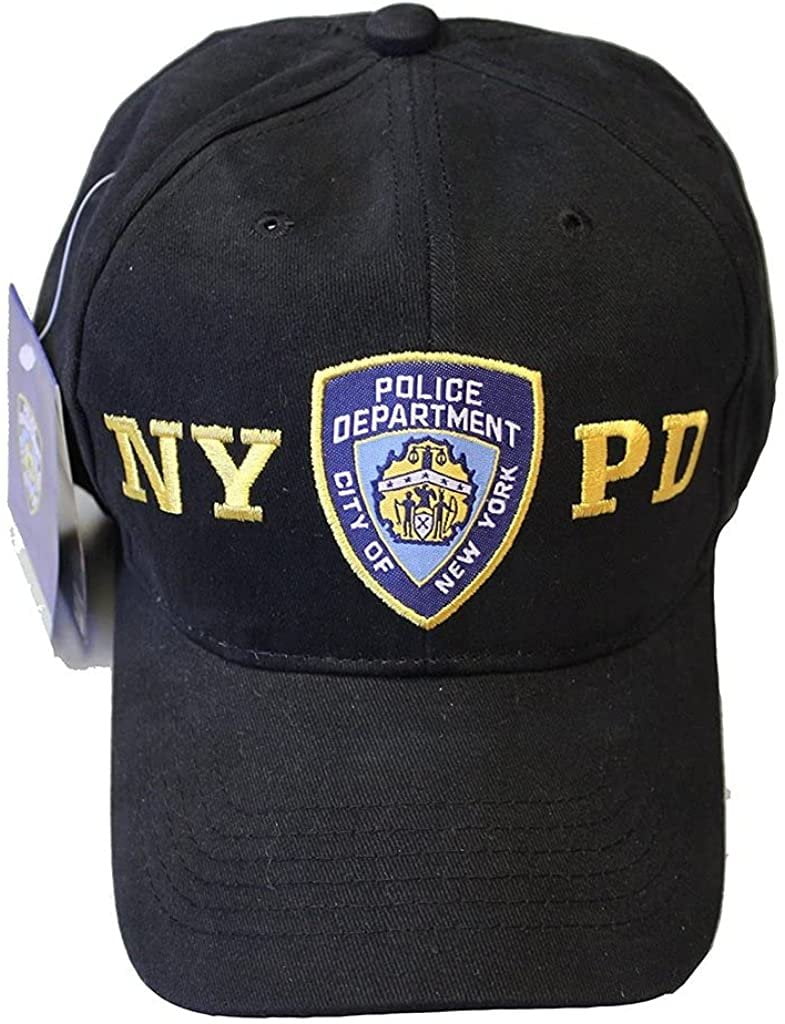 NYPD Men's Baseball City of New York Police Department Badge Black-Gold ...