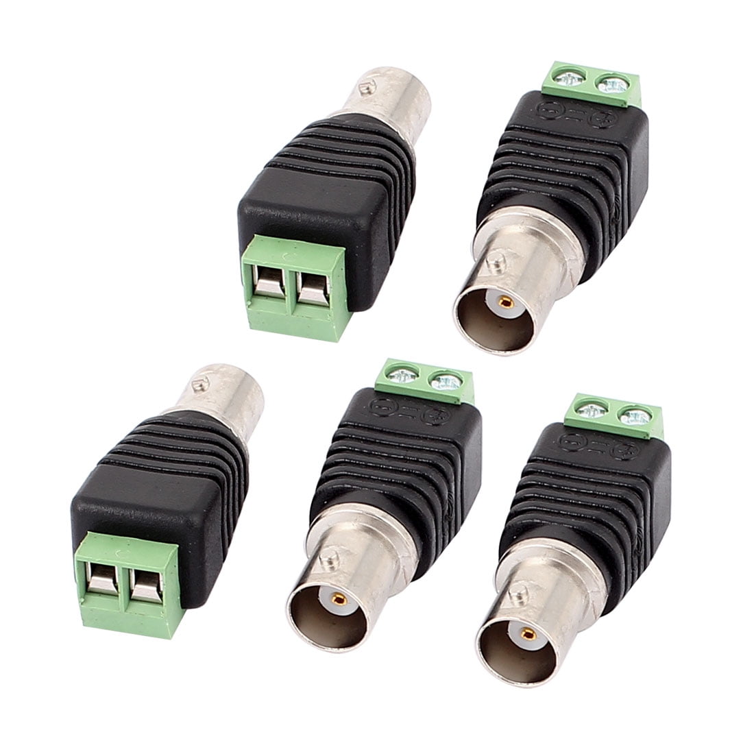 Conector Video Balun BNC Hembra 5 Piezas Tornillo Terminal Coaxial Cat ...