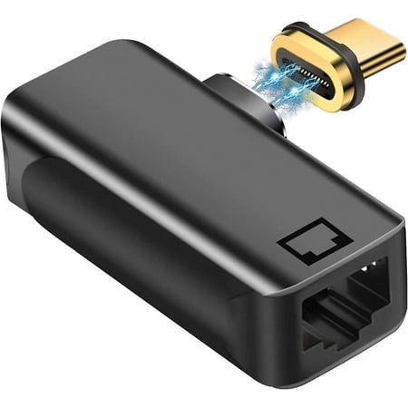 Magnetic 90 Degree 24 Pin Type C To Rj45 Gigabit Lan Usb C Ethernet ...