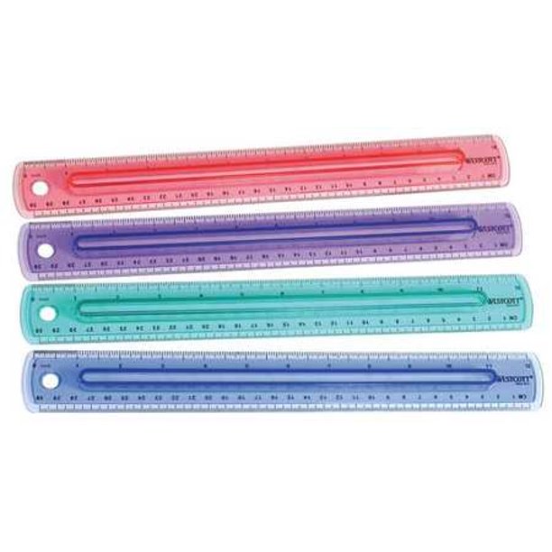 Westcott Finger Grip Ruler, 1.0 CT - Walmart.com - Walmart.com