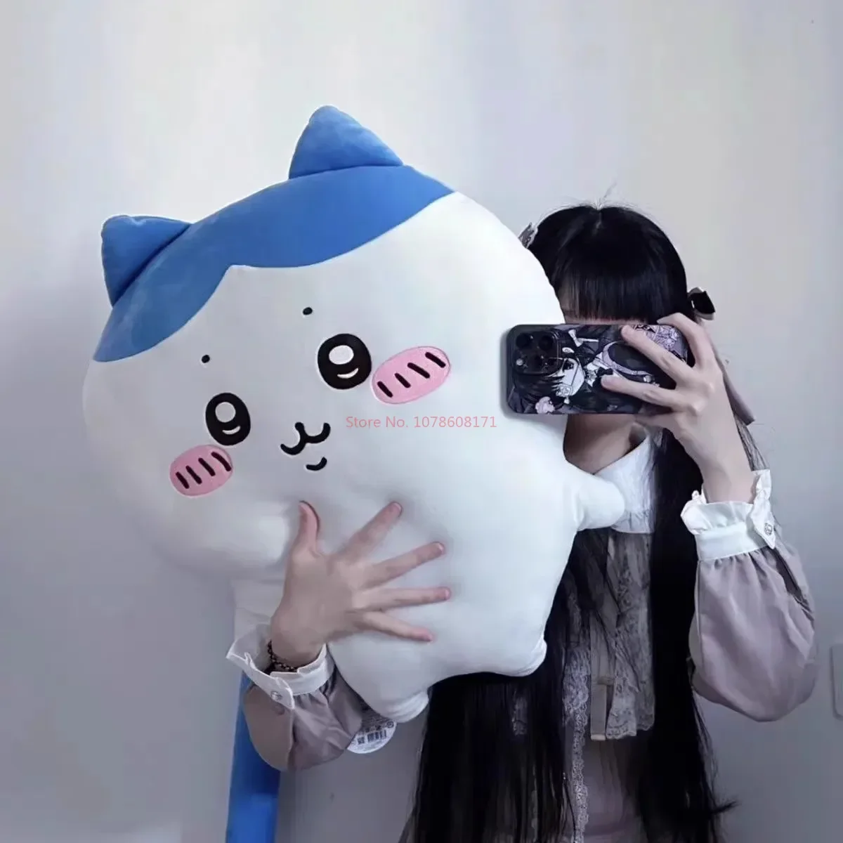 Miniso Large Size 45cmusachi Chiikawa Doll Kawaii Plush Toy Peripheral Self deprecating Bear Xiaoba Pillow Cushion Gift Walmart