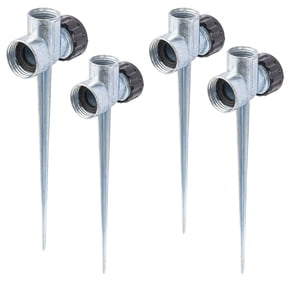 3 Pack - Orbit 1/2 Inch Zinc Flow-Thru Lawn Sprinkler Spike Base ...