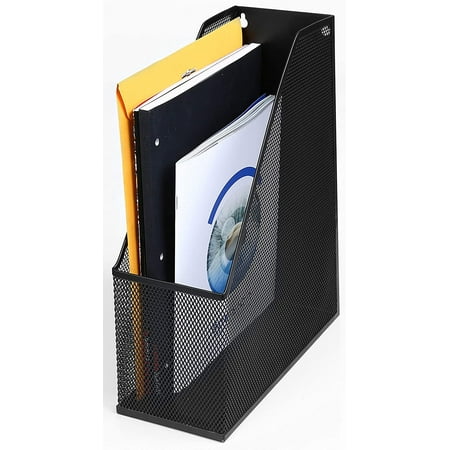 Mesh Steel Deluxe Magazine Rack, Extra Wide, Magazine File Holder ...