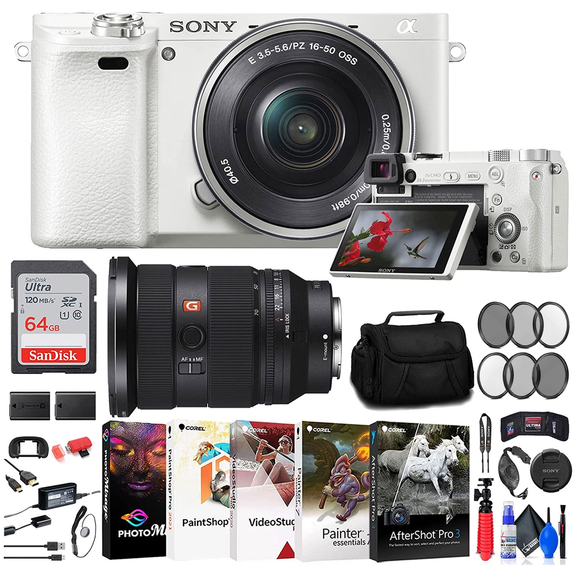 Sony Alpha a6000 Mirrorless Digital Camera with 16-50mm Lens + More ...