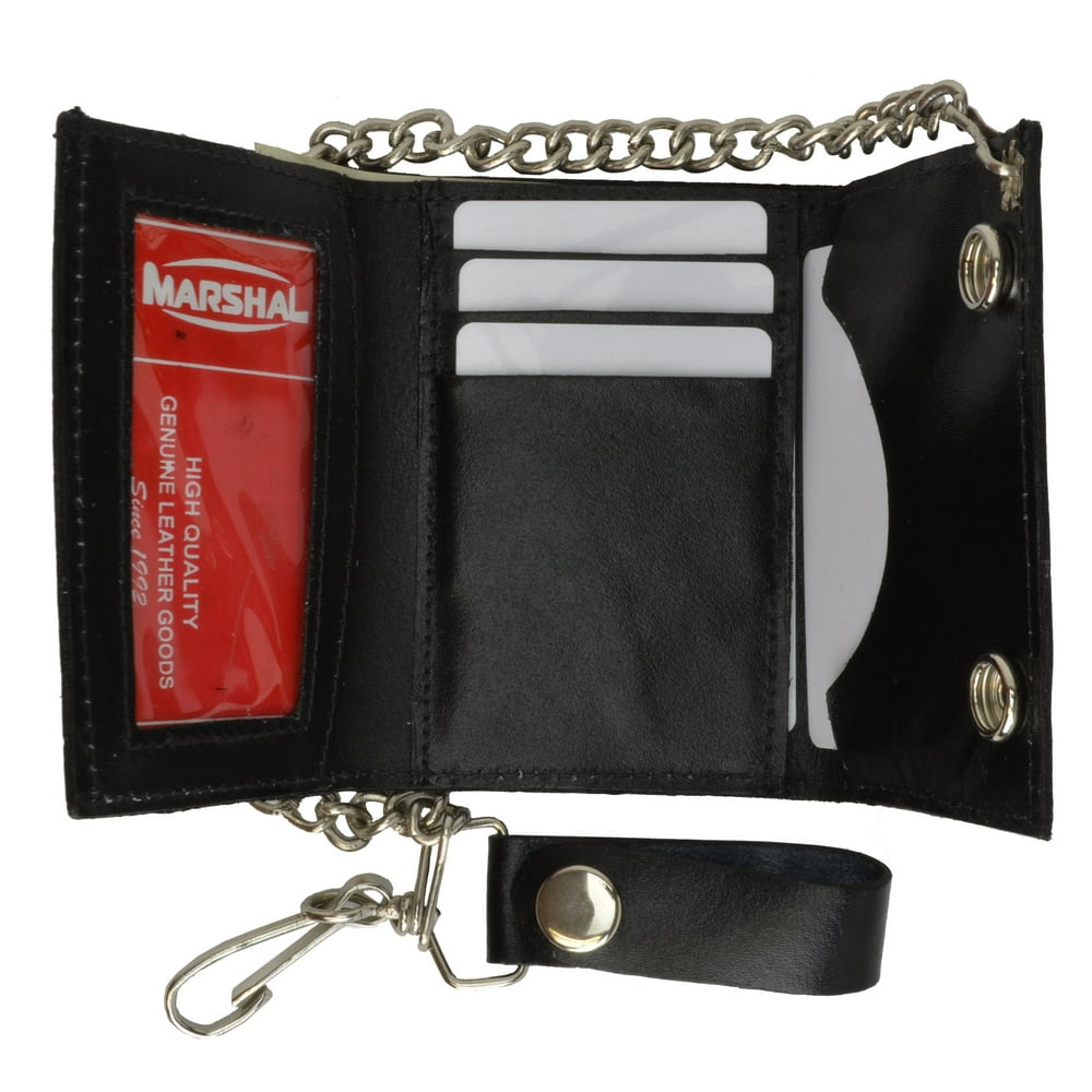Marshal Wallet - Marshal Genuine Leather Men's Trifold Wallet with ...
