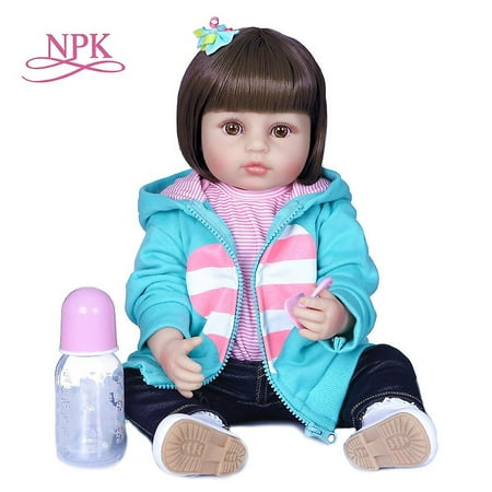 55cm Original Full Body Silicone Bebe Doll Reborn Toddler Girl Pri ...