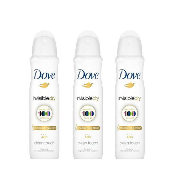 Dove Dry Spray Antiperspirant 48 hours, (Invisible Dry) Clean Touch ...