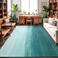 Abstract Ocean Area Rugs 3x5ft Teal Gradient Oil Painting Texture ...