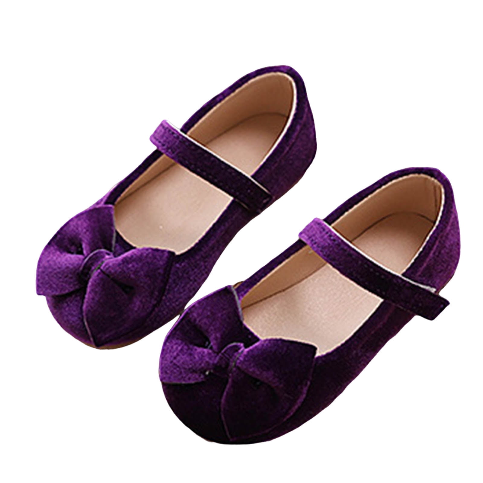 Click here for Dakaela Toddler Girls Dress Shoes Bowknot Suede Ma... prices