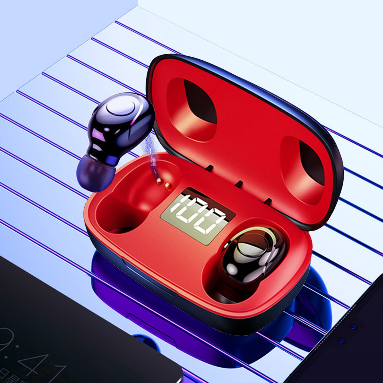 VBVC Wireless Earbuds Bluetooth Headphones With Mic,Noise Cancelling ...