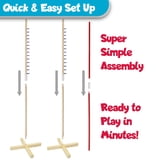 Sterling Games Wooden Limbo Pole Game for Adults and Kids, Simple Setup ...