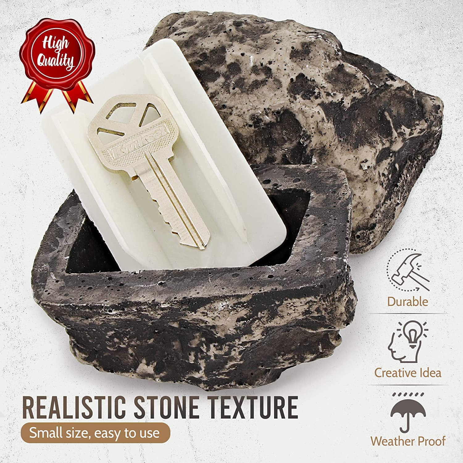 Junipers Outdoor ROCK HIDE A KEY HOUSE HOME Emergency Spare Key Car ...
