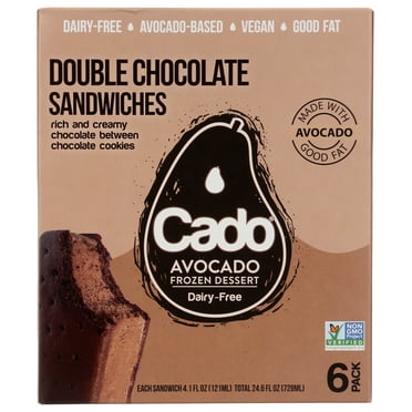 Cado Avocado Dairy Free Ice Cream Deep Dark Chocolate Dessert, 1 Pint ...