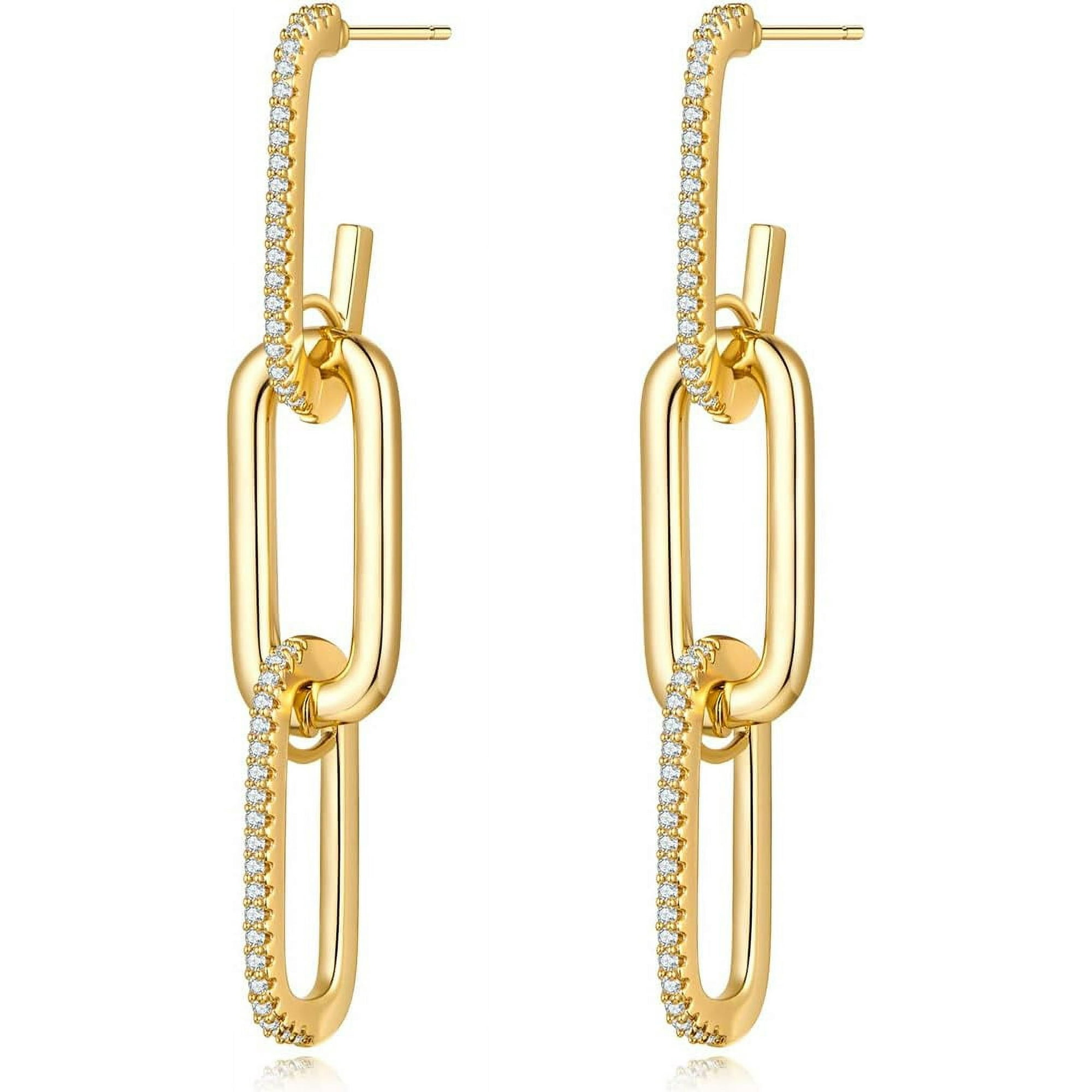 Click here for Oruyrop Gold Chain Earrings Long Drop Dangle Earri... prices