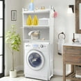 Miumaeov Metal 3-Tier Over Washing Machine Storage Rack Shelf Organizer ...