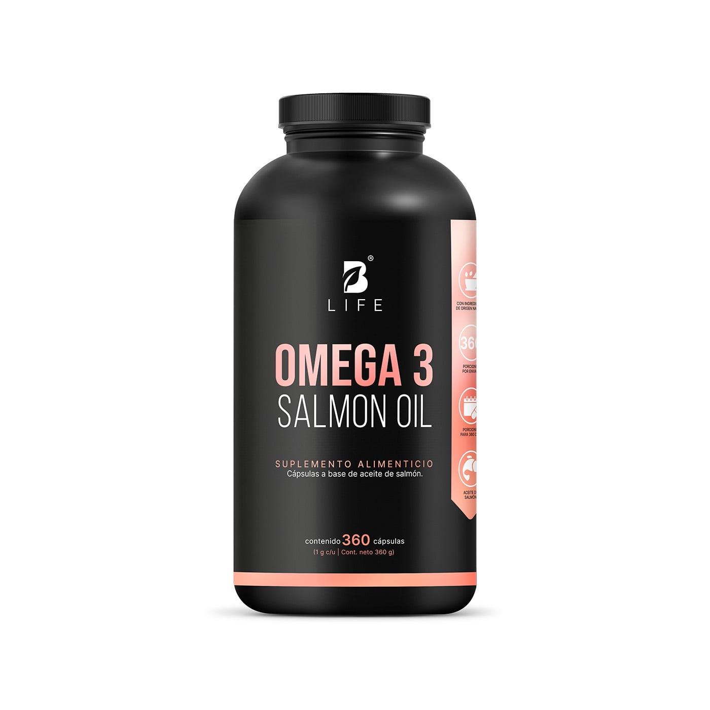 Omega 3 Aceite Puro De Salmón | 360 Cápsulas | (epa - Dha) | Omega 3 ...