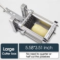 French Fry Cutter, Professional Potato Cutter Stainless Steel with 1/2 ...