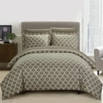 Emmett 3 or 2 Piece Reversible Duvet Cover Set Geometric Diamond ...