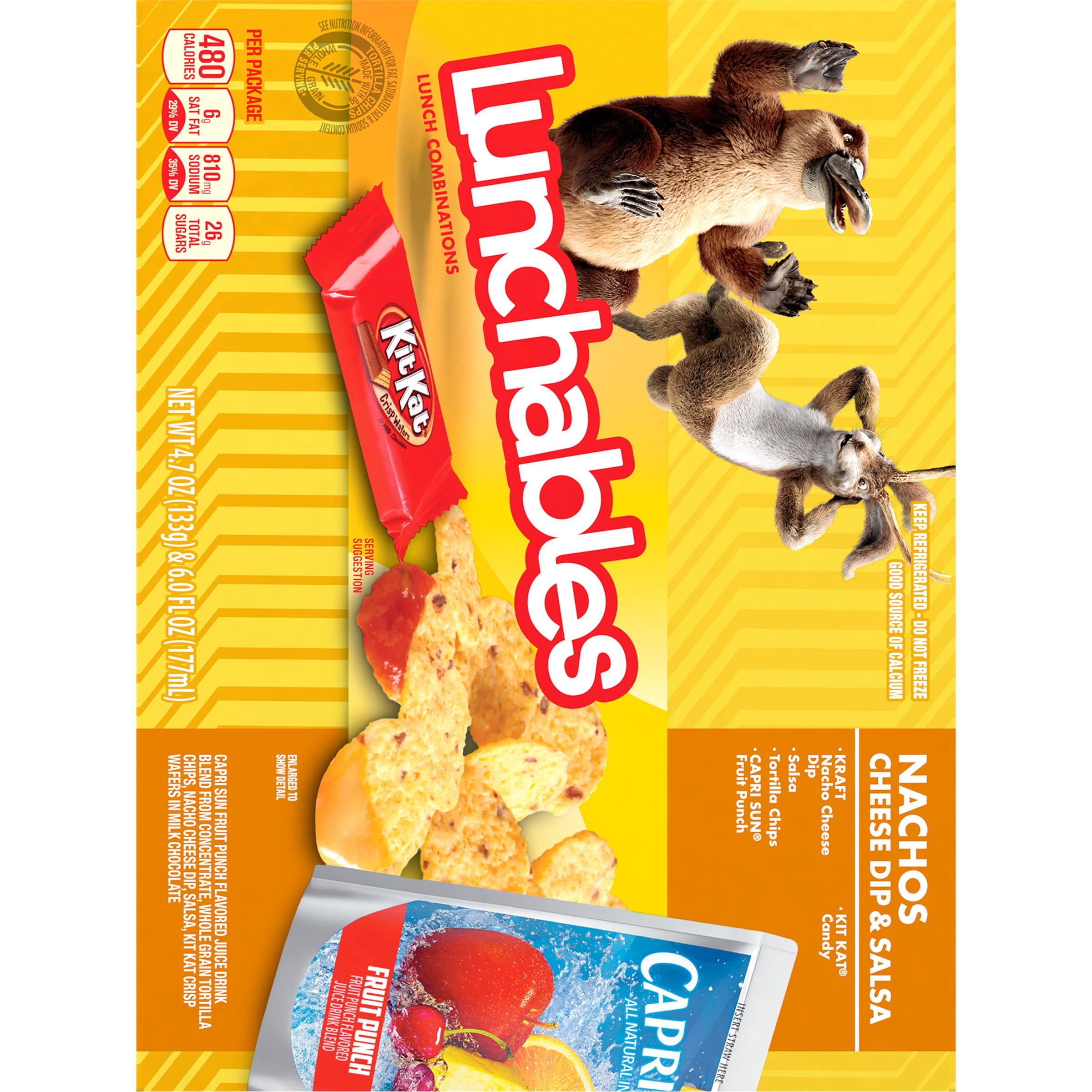 Buy Lunchables Nachos Cheese Dip & Salsa Meal Kit with Capri Sun Fruit ...