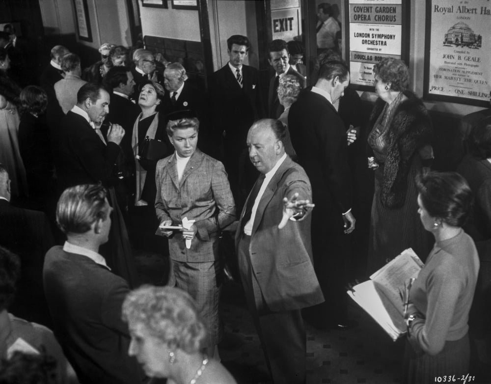 Alfred Hitchcock directing on a film set Photo Print (8 x 10) - Walmart.com