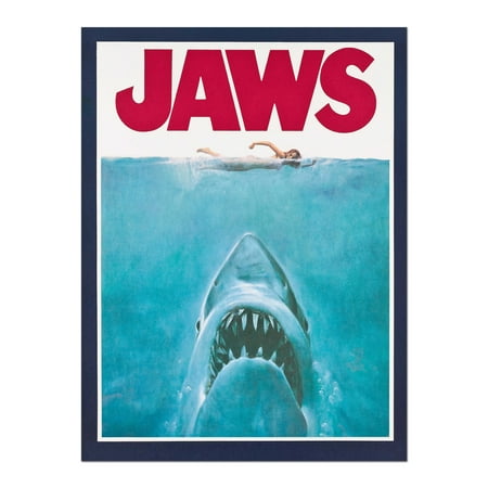 1975 Jaws Vintage Movie Poster Shark Bite 18in by 24in PAPRPR127 ...