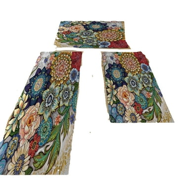 Floral Stair Carpet Runner Holder Clips Solid Cast Brass PVD Finish 5.5 ...