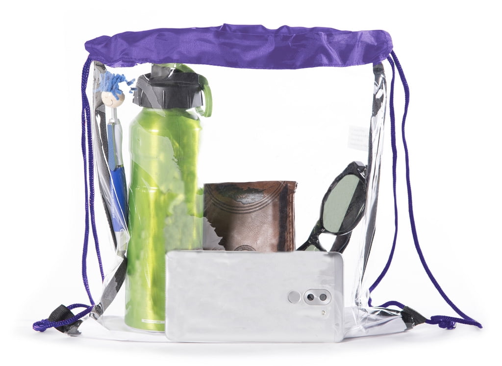 Mato & Hash® Clear Stadium Mini Cinch Backpacks - Walmart.com