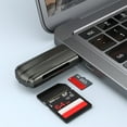 2 Slot USB3.0 Card Reader Memory Adapter USB to TF Card Reader for ...