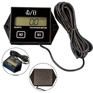 Motorcycle Gauges Engine Timer Working Tachometer Hour Meter Waterproof Lcd For Car Digital ...