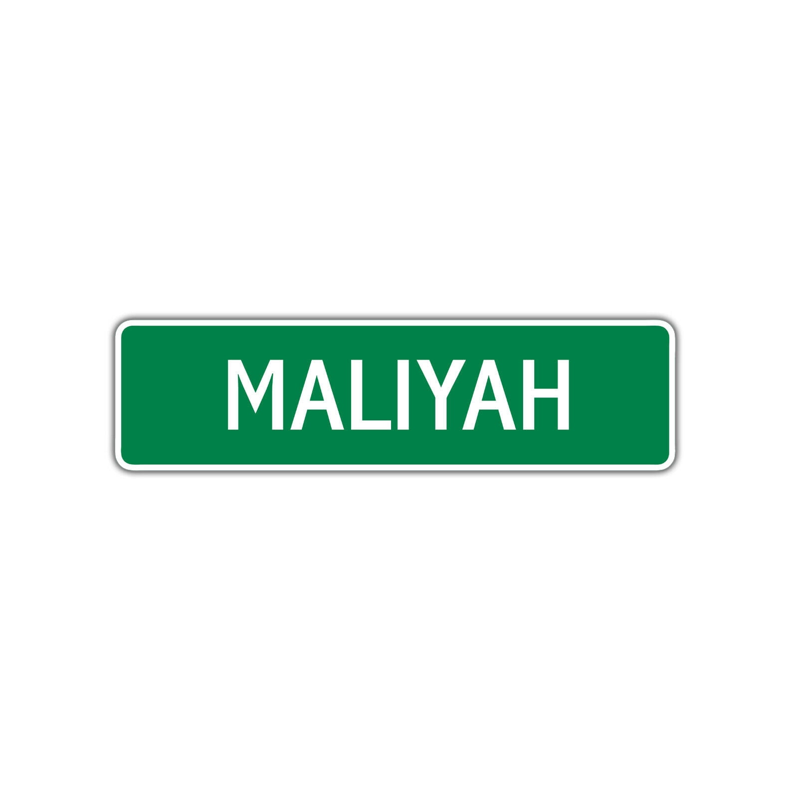 Maliyah Girls Children Name Letter Printed Label Indoor Outdoor Unique ...