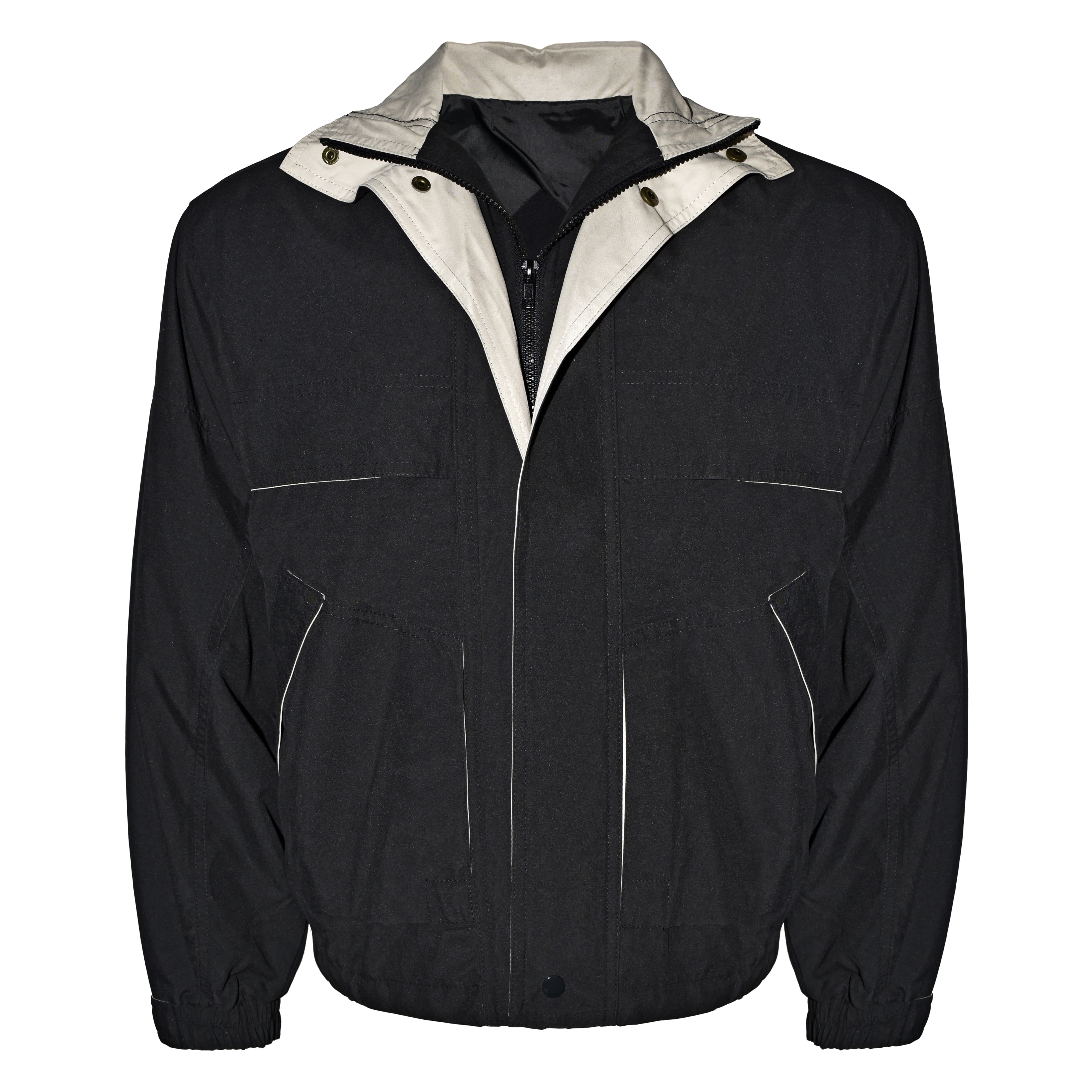 Victory Outfitters Men's Microfiber Contrast Color Jacket w/ Storm Flap ...