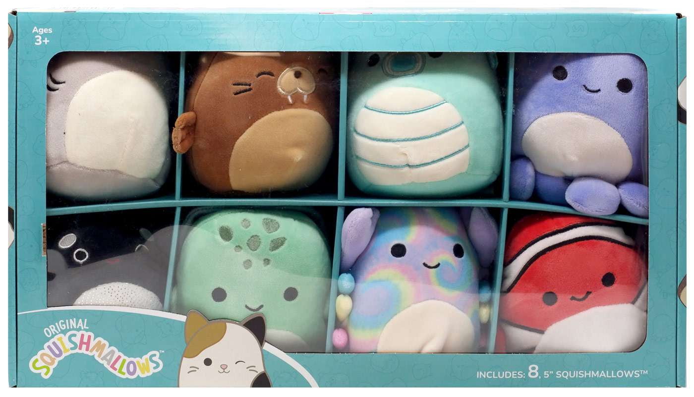 Squishmallows Sea Life Sheldon, Cole, Christabel, Bruce, Gordon, Violet ...
