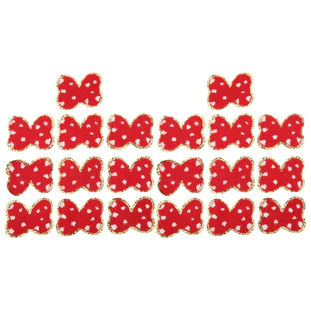 Iron On Bows Patch, Cute Beautiful Ease Of Use Red Bows Patches With ...
