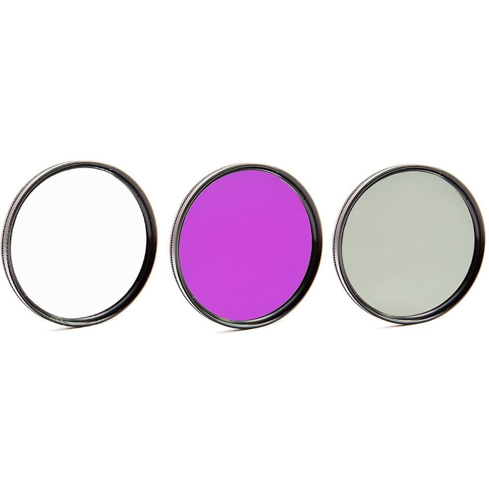 General Brand 55mm UV Polarizer and FLD Deluxe Filter kit (set of 3 ...